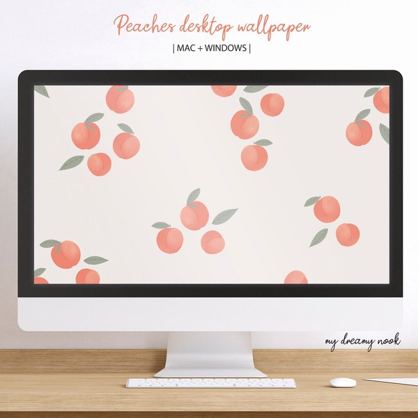 Peach Aesthetic Wallpaper - Etsy