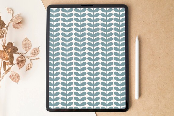 Retro Lock Screen Retro Ipad Wallpaper Blue Tablet Home - Etsy