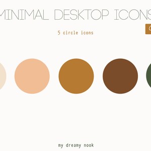 Earthy Desktop Icons | Minimal MAC Folder Icons | Windows Desktop Icons ...