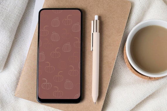 Fall Phone Lock Screen Pumpkins Iphone Wallpaper Autumn - Etsy