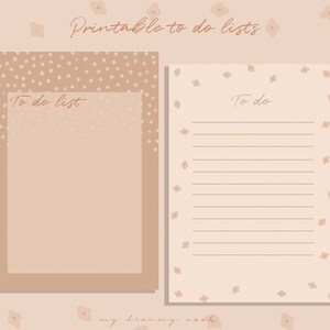 Printable to Do Lists Daily Planner Note Pad Boho to Do List Printable ...