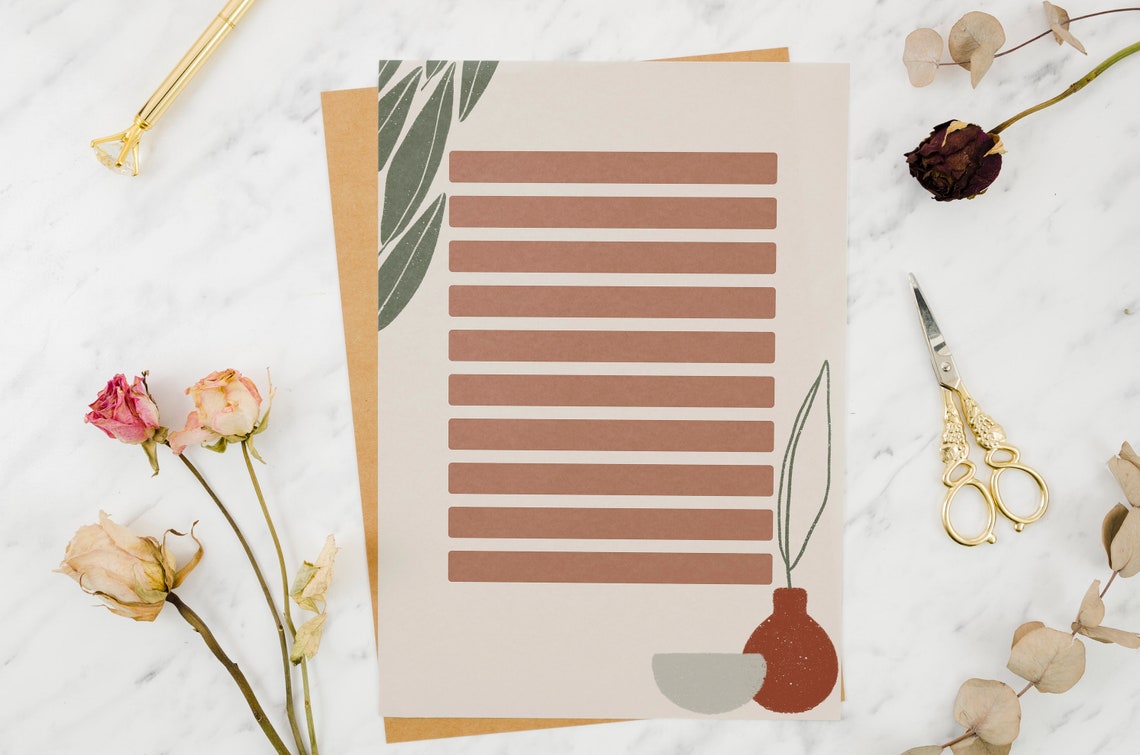 Printable Boho Notepad Daily Planner Printable Boho to Do - Etsy