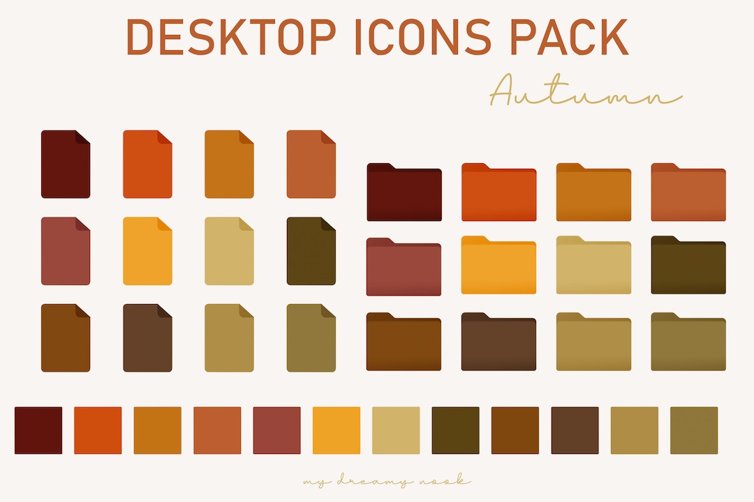 Aesthetic Desktop Icons Minimal Desktop Icons Folder Icons - Etsy