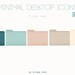 Aesthetic Desktop Icons Teal Desktop Folders Desktop Organizer Folders ...