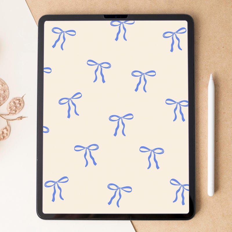 Bow Wallpaper Tablet - Etsy