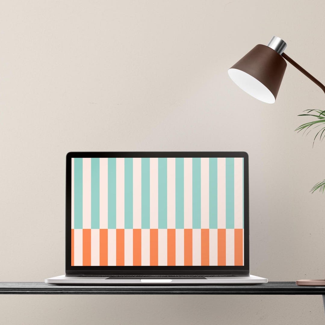 Stripes Desktop Wallpaper | Colorful Computer Background - Etsy