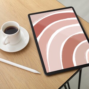 Boho Rainbow iPad Wallpaper | Boho Aesthetic Tablet Home Screen ...