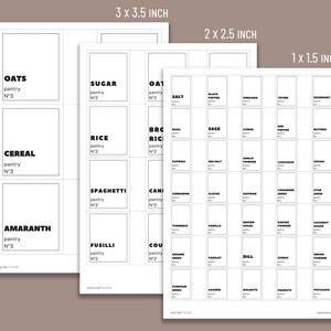 Minimalist Labels Template | Pantry Labels Template | Editable Labels ...
