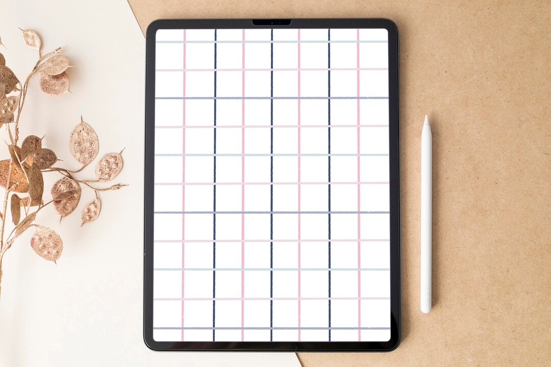 Pastel iPad Lock Screen Checks Aesthetic Tablet Wallpaper - Etsy