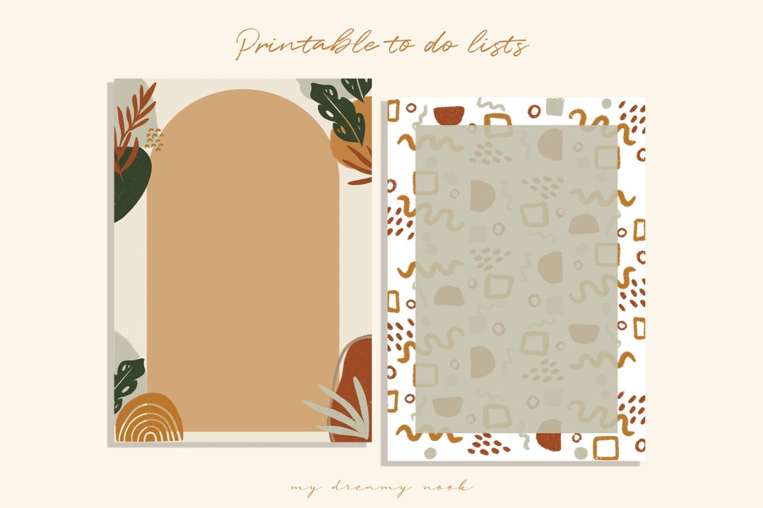 Daily Planner to Do List Printable Memo Sheet Boho Boho to Do List ...