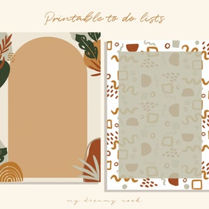 Daily Planner to Do List Printable Memo Sheet Boho Boho to Do List ...