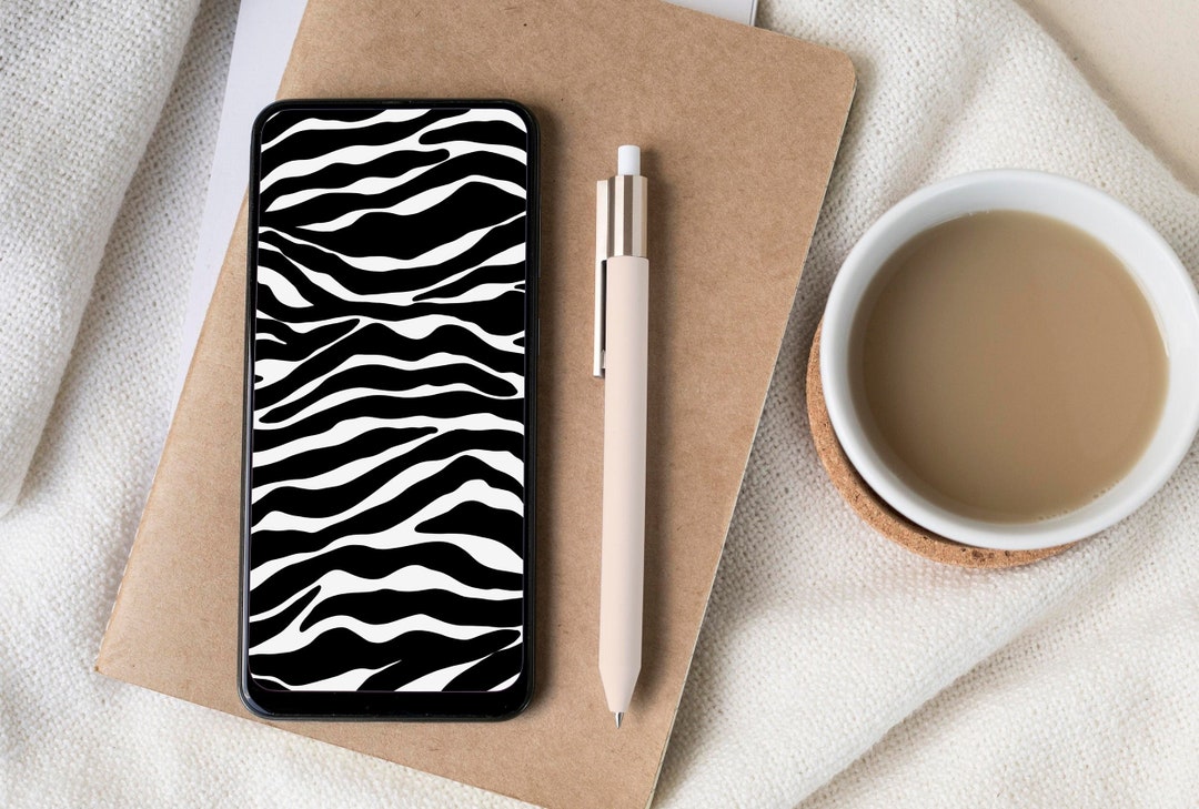 Zebra Print iPhone Wallpaper Android Phone Lock Screen Minimal Phone ...