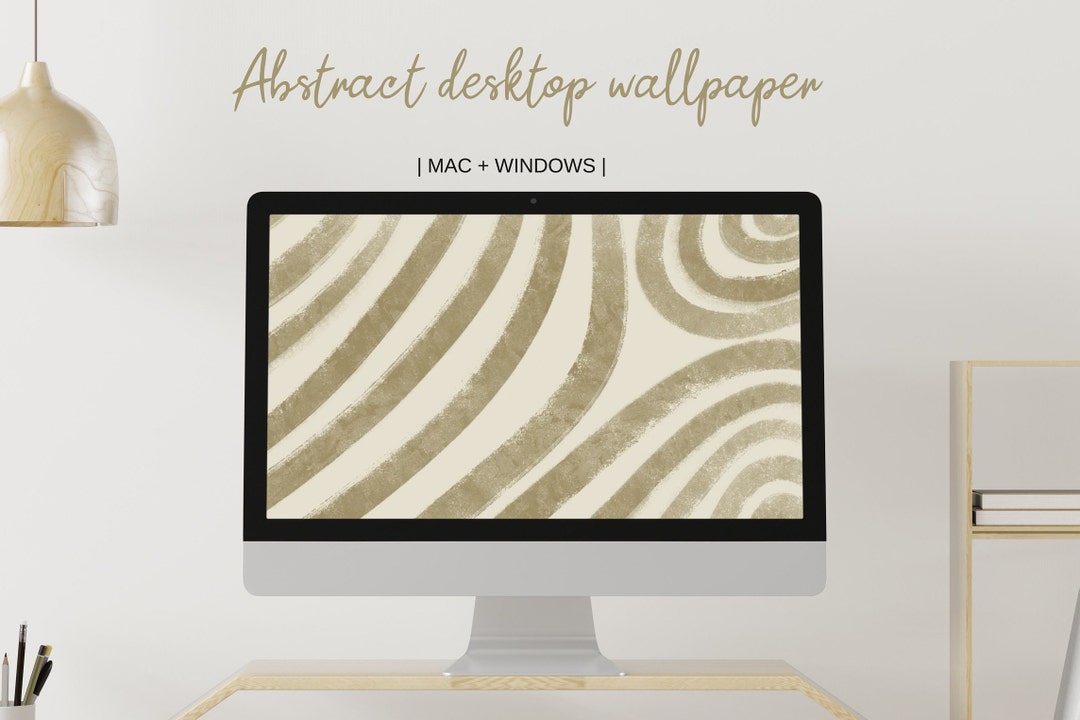 Abstract Desktop Wallpaper | Boho Desktop Background | Modern Computer ...