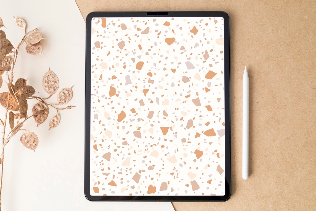 Terrazzo iPad Wallpaper | Boho Tablet Home Screen - Etsy