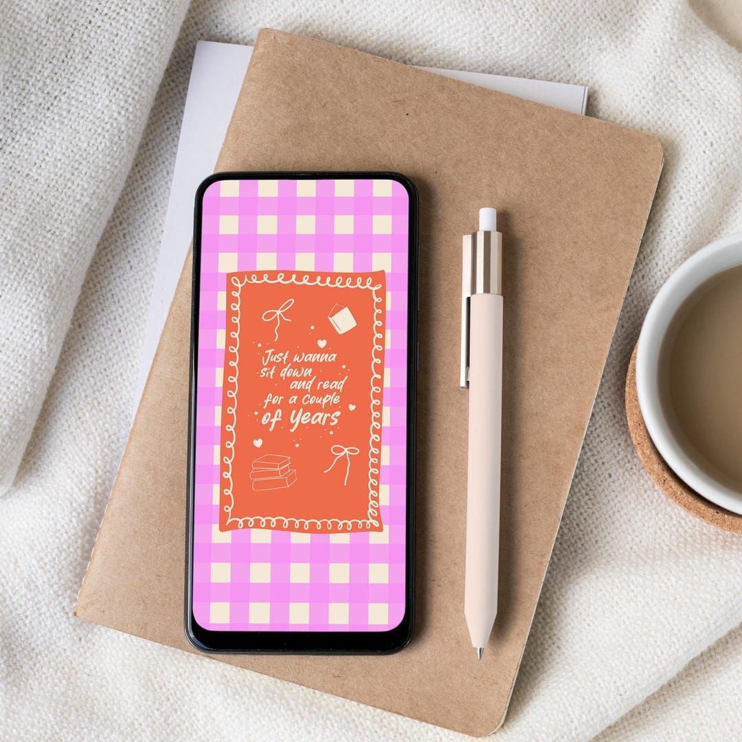 Book Lovers Phone Lock Screen | Bookish Home Screen - Etsy
