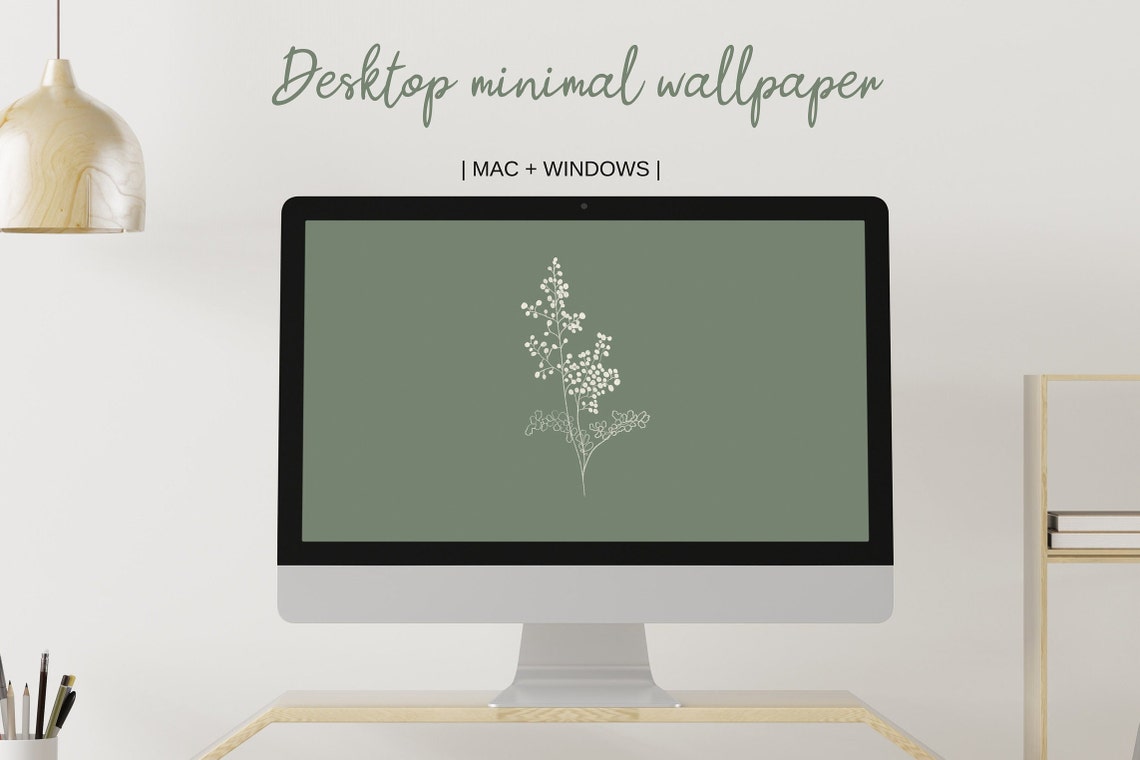 Earthy Desktop Background | Minimal Desktop Wallpaper | Botanical ...