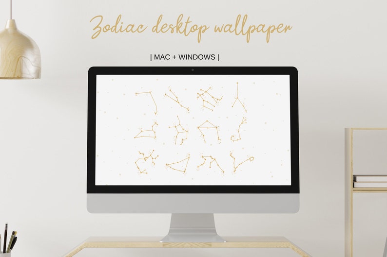 Astrology Desktop Wallpaper Zodiac Desktop Background - Etsy