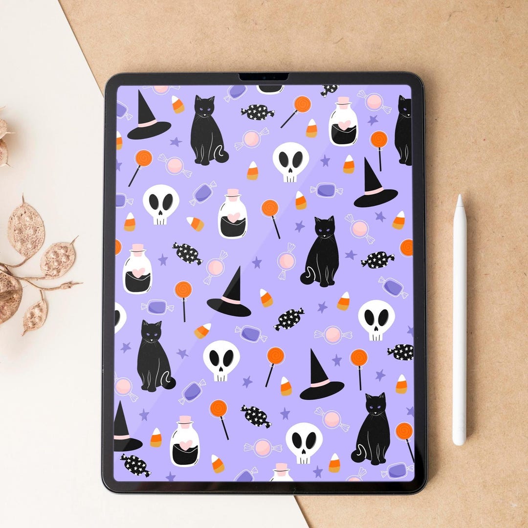 Halloween Tablet Wallpaper | Spooky Lockscreen - Etsy