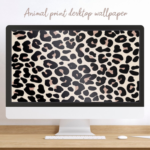 Leopard Print Desktop Wallpaper - Etsy