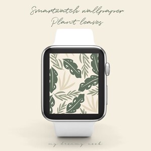 Plant Leaves Watch Lock Screen Apple Watch Face Wallpaper Smartwatch ...