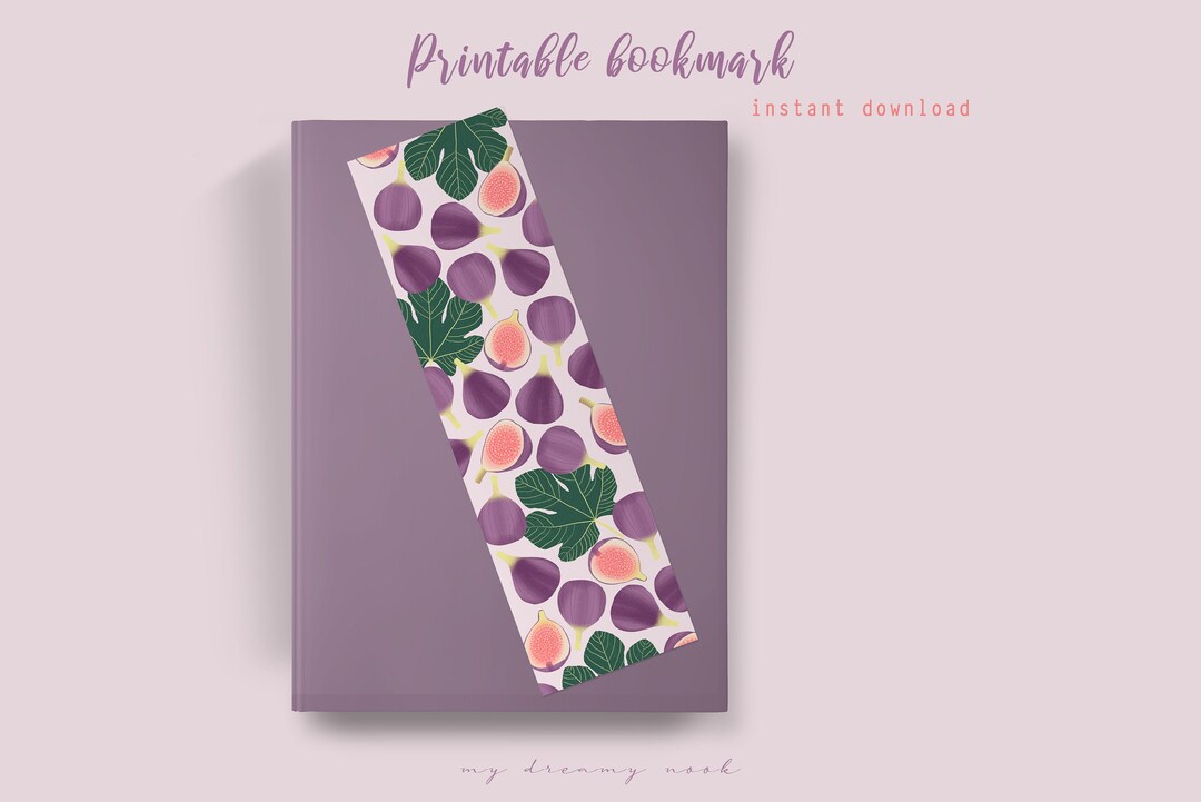 Colorful Bookmark Printable Printable Bookmark Purple Bookmark Book ...