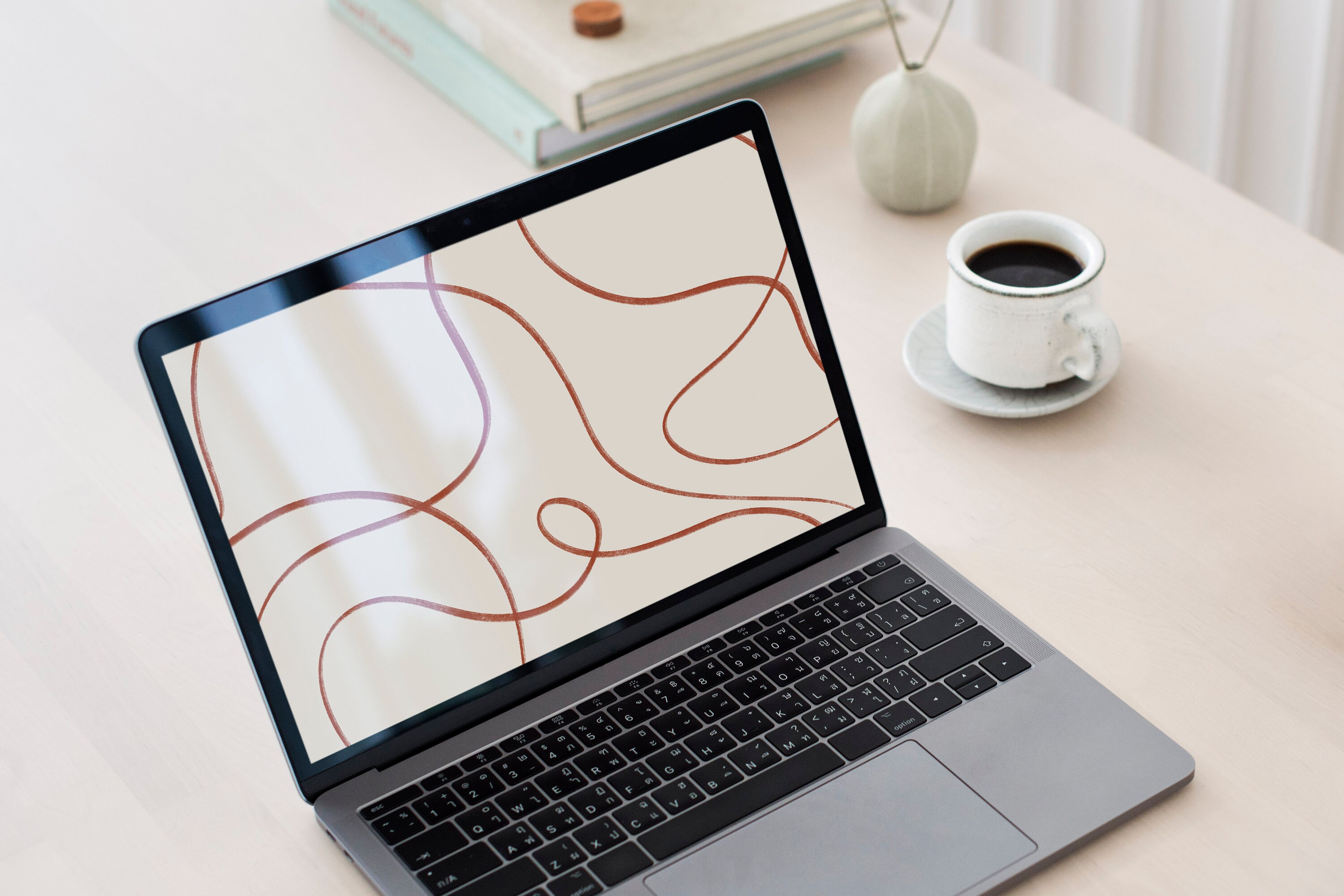 Boho Desktop Wallpaper | Minimalist Screensaver - Etsy Canada