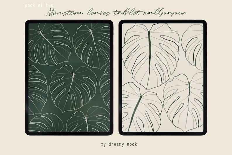 Boho iPad Wallpaper | Botanical Digital Download - Etsy