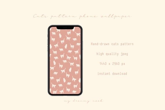 Cat Pattern Iphone Wallpaper
