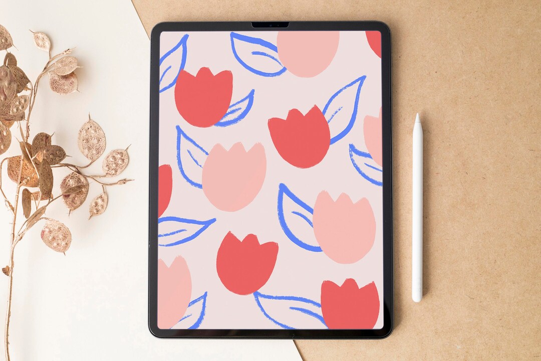 Tulips iPad Lock Screen | Spring Flowers Tablet Wallpaper | Floral iPad ...