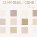 Beige Desktop Icons Neutral Desktop Icons Minimal Icons for MAC ...
