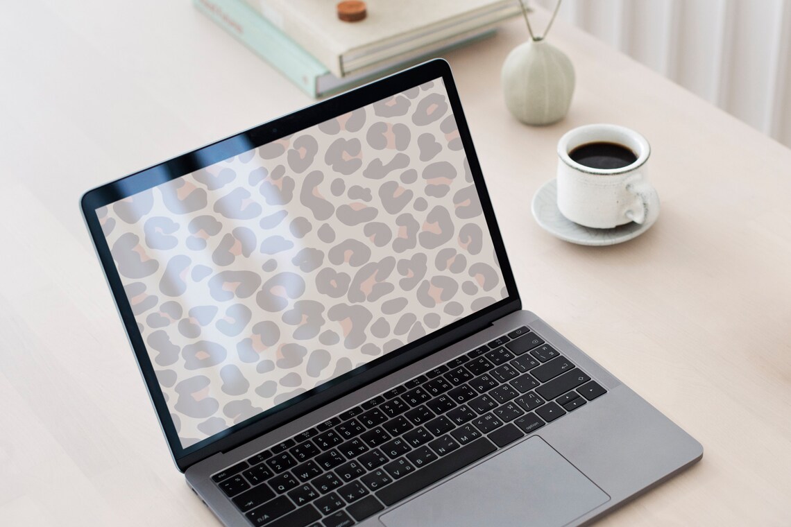 Leopard Desktop Wallpaper Animal Print Desktop Background | Etsy