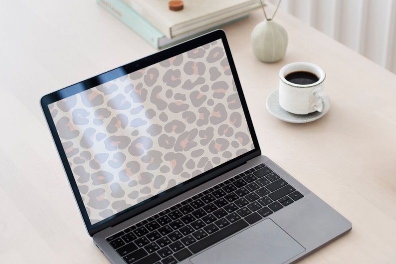 Leopard Desktop Wallpaper Animal Print Desktop Background | Etsy