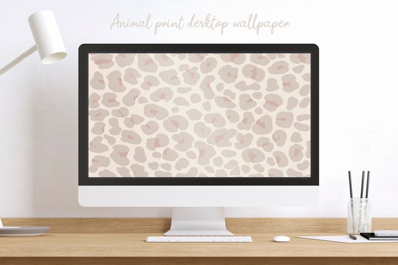 Animal Print Desktop Wallpaper Leopard Print Wallpaper | Etsy