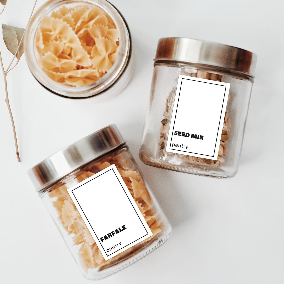 Minimalist Labels Template Pantry Labels Template Editable - Etsy