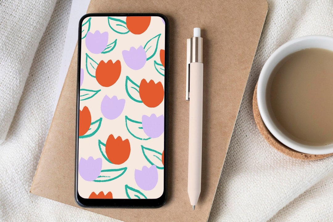 Tulips Phone Lock Screen | Spring Flowers Home Screen | iPhone Spring ...