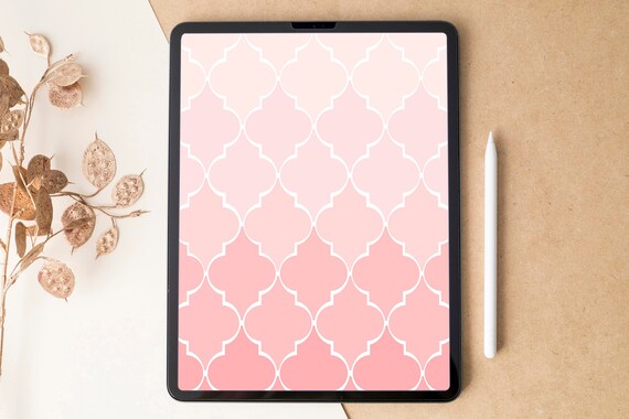 Ombre Tablet Wallpaper Pink Ipad Lock Screen Oriental Ipad - Etsy