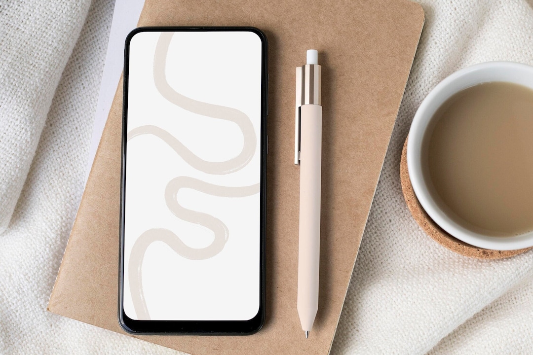 Aesthetic iPhone Wallpaper | Beige Lock Screen Wallpaper | Neutral ...