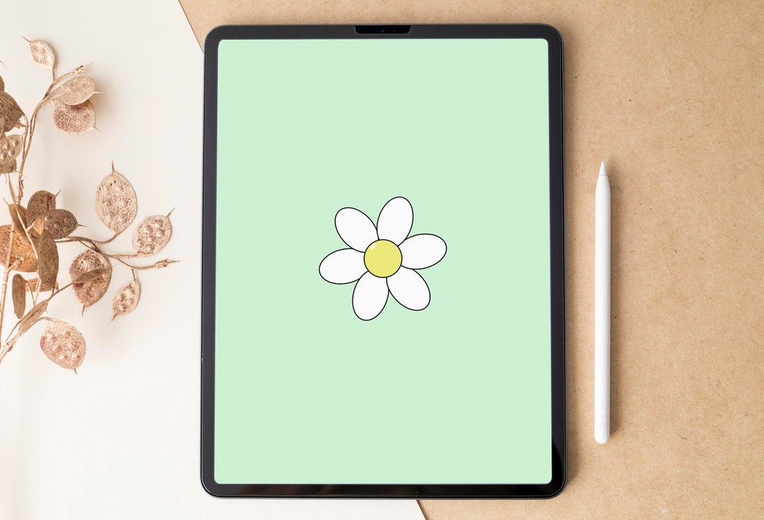 Cute Flower iPad Wallpaper | Kawaii Lock Screen Wallpaper | Pastel ...