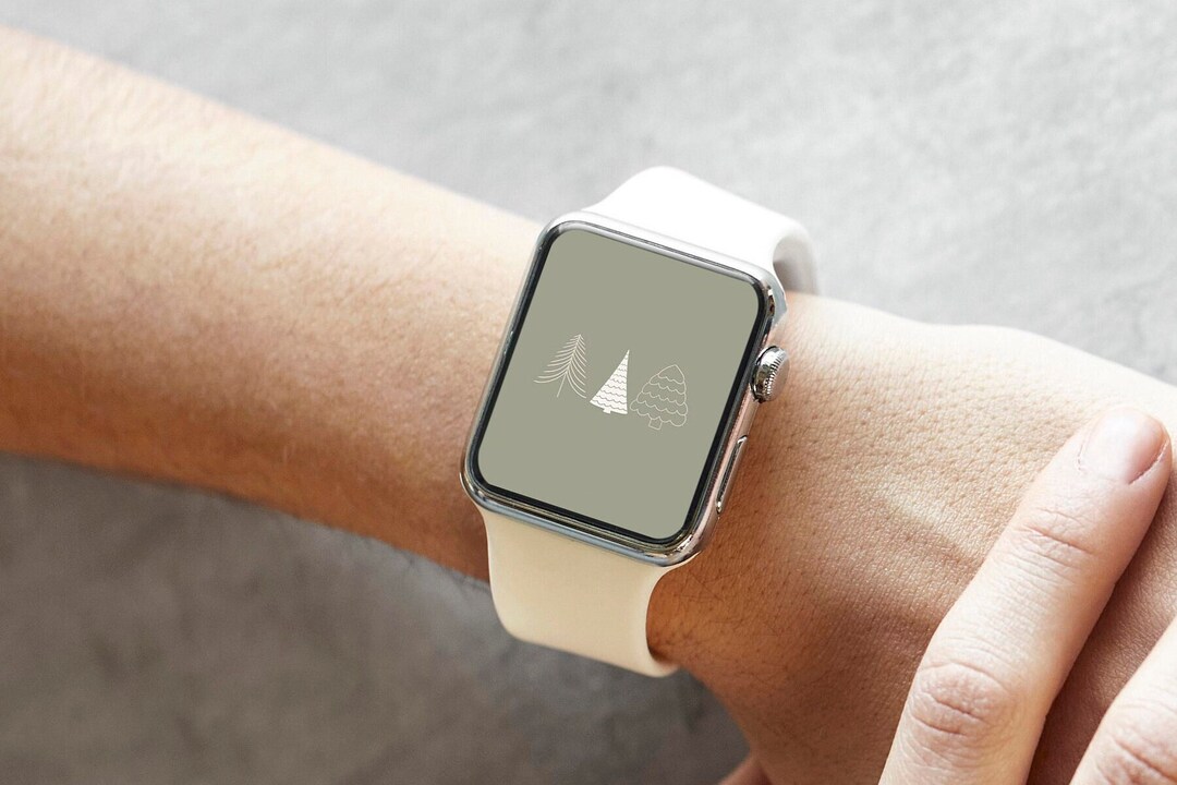 Winter Trees Apple Watch Face Christmas Watch Wallpaper Minimal Apple ...