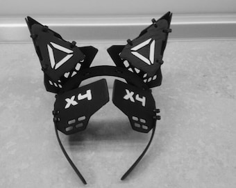 Cyberpunk Techwear Cat Ears X-4 - Etsy