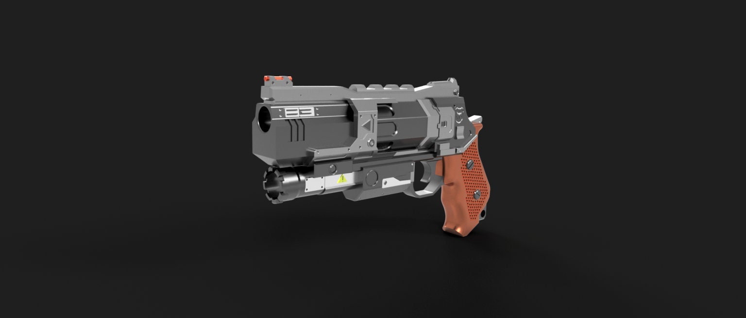 Cyberpunk Revolver Wingman B3 [3D STL] - Etsy