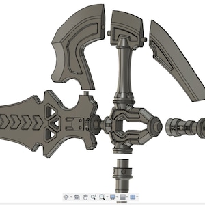 Cyberpunk Cosplay Axe [3D Model Stl] - Etsy