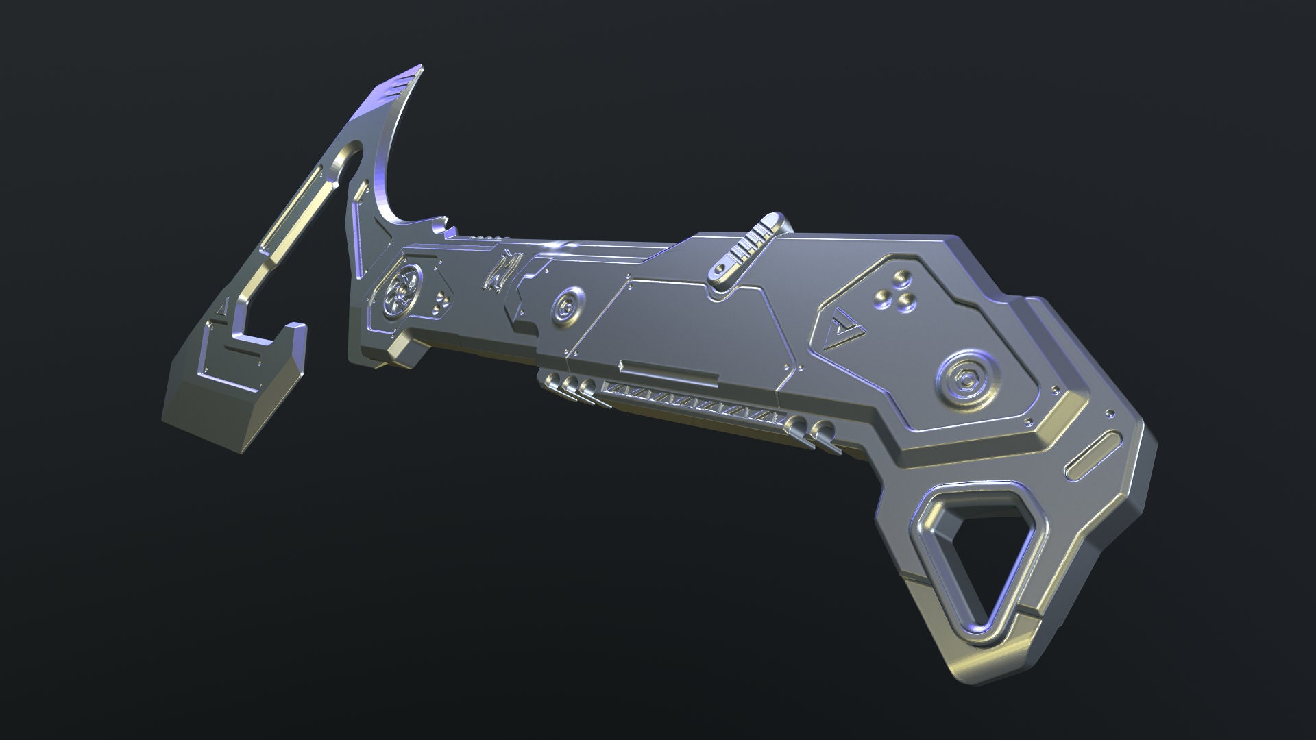 Cyberpunk\techwear Cosplay Axe\tomahawk [3D Model Stl] - Etsy