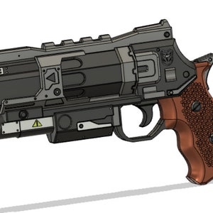 Cyberpunk Revolver Wingman B3 [3D STL] - Etsy