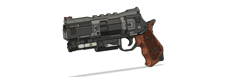 Cyberpunk Revolver Wingman B3 [3D STL] - Etsy