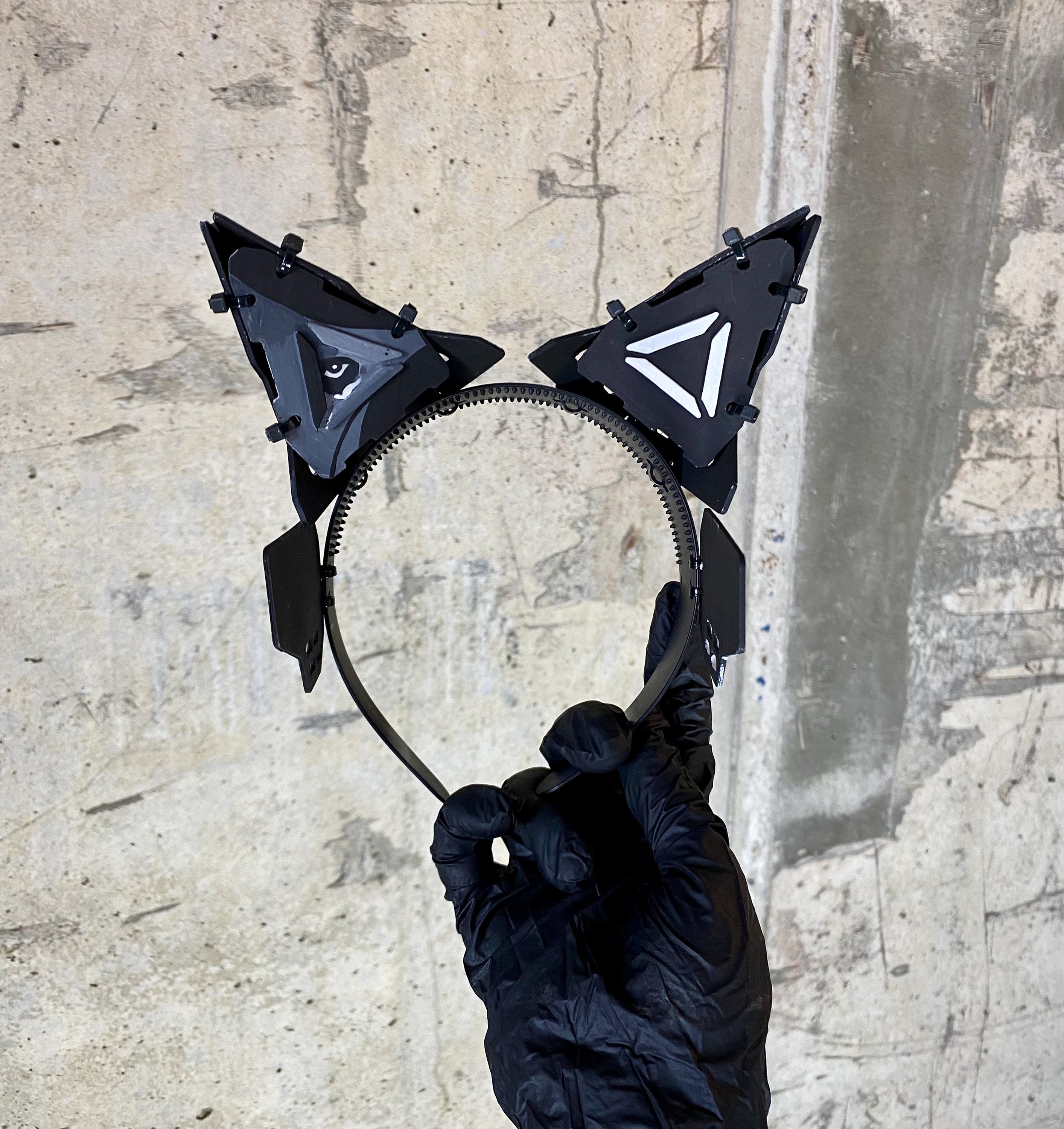 Cyberpunk Handcrafted Cat Bunny Ears Customised Ghost Keegan Konig ...