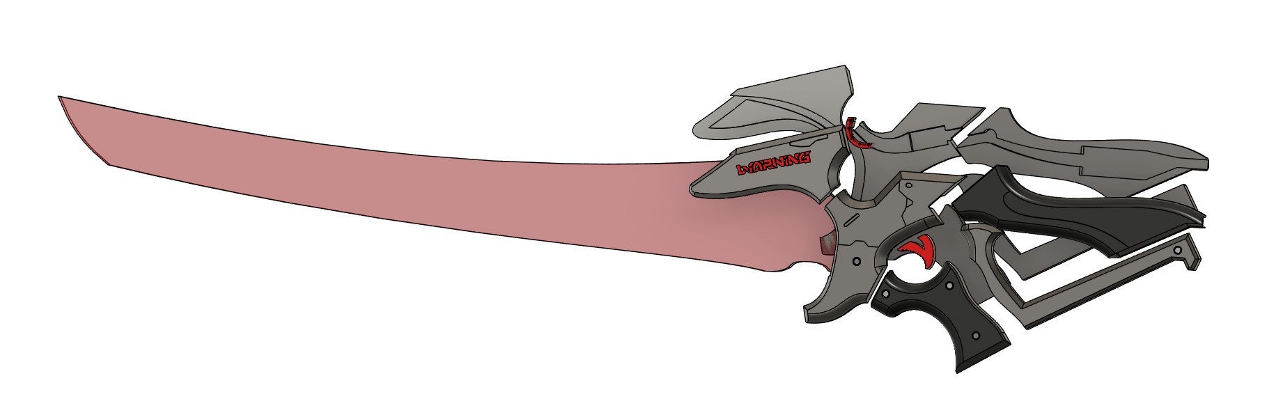 Cyberpunk LED Sword 3D Model STL - Etsy