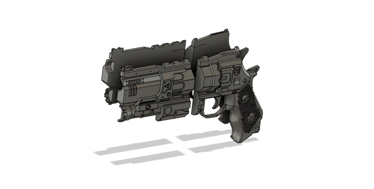 Cyberpunk Revolver Wingman B3 3D STL - Etsy