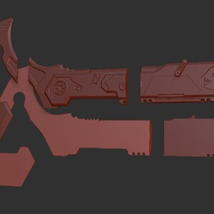 Cyberpunk\techwear Cosplay Axe\tomahawk [3D Model Stl] - Etsy
