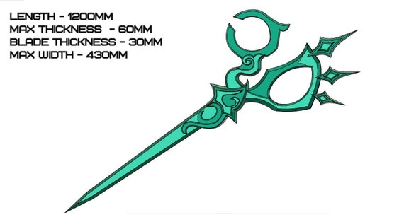 Gwen League of Legends Scissors Weapon 3d Model STL - Etsy